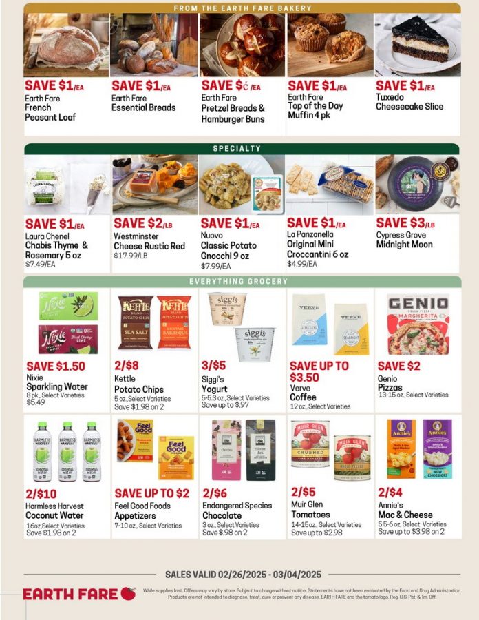 Earth Fare Weekly Ad Feb 26 – Mar 04, 2025