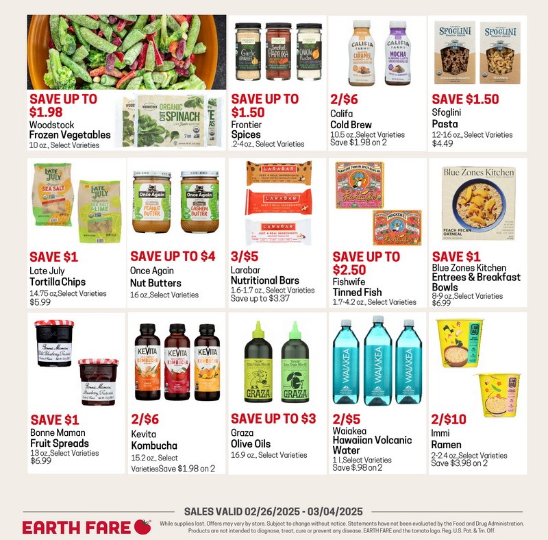 Earth Fare Weekly Ad Feb 26 – Mar 04, 2025