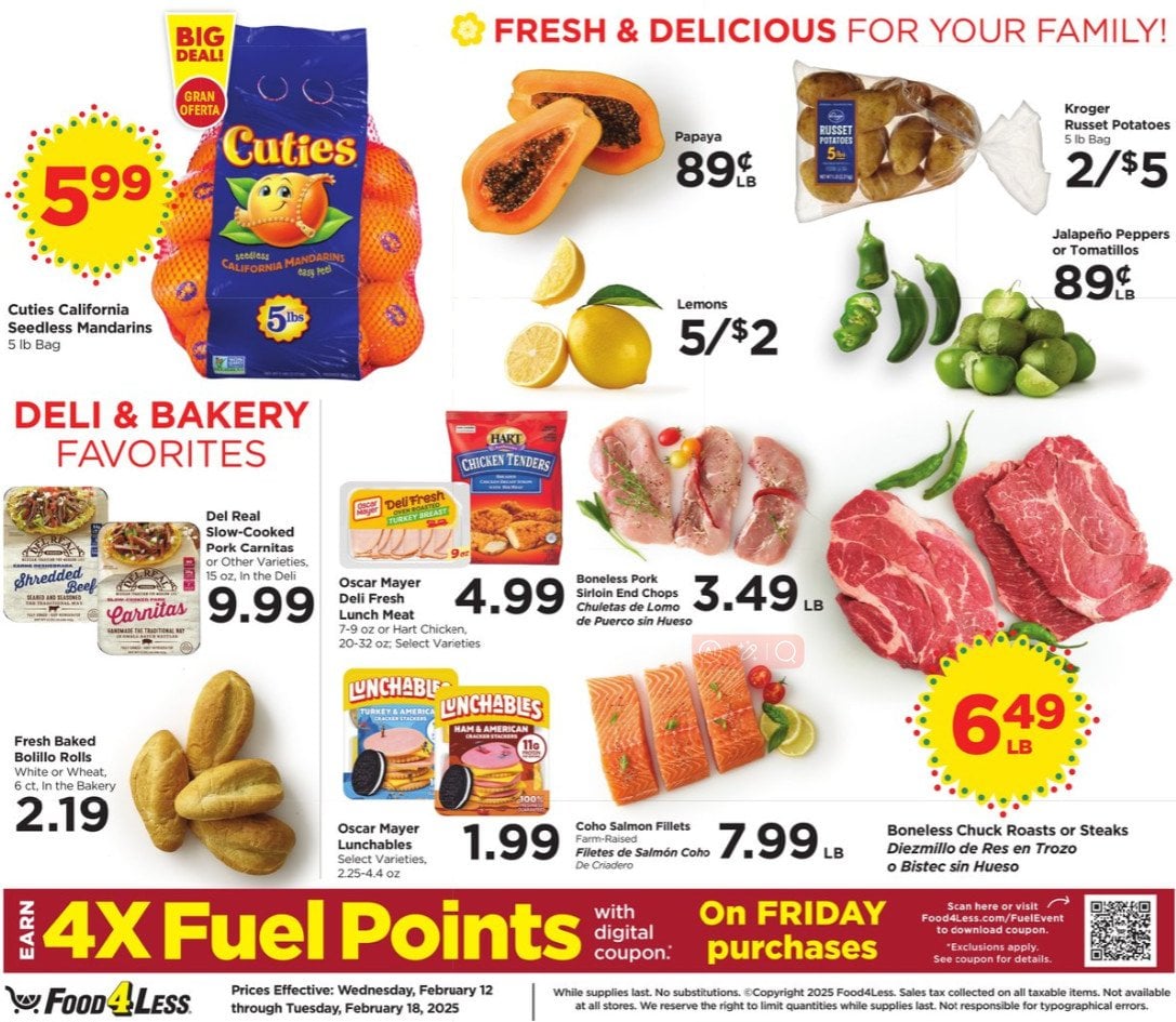 Food 4 Less Weekly Ad Feb 12 – Feb 18, 2025 (Valentine's Day promotion ...