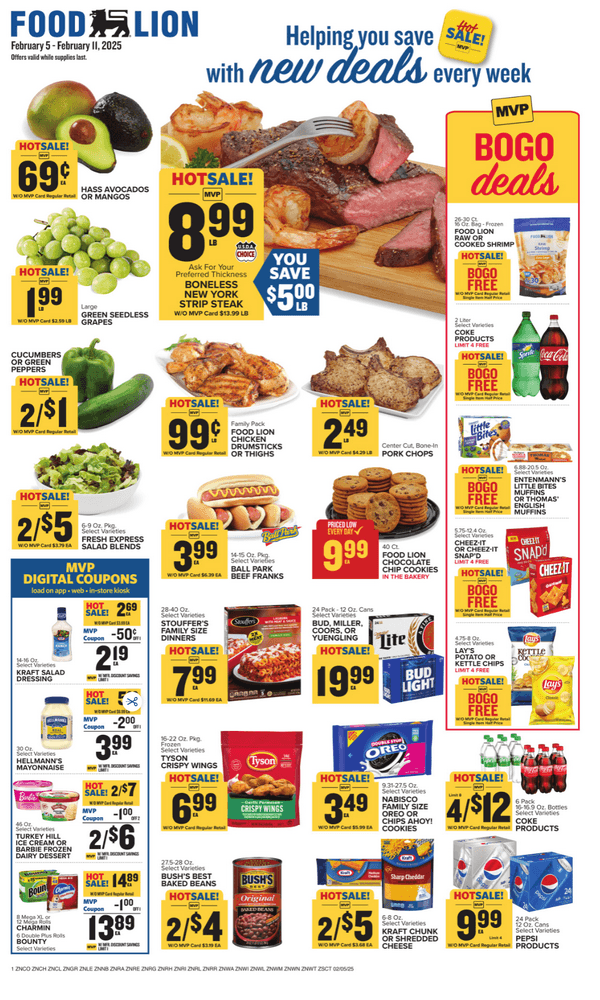 Food Lion Weekly Ad Feb 05 – Feb 11, 2025