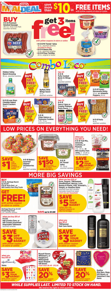 HEB Weekly Ad Feb 05 – Feb 11, 2025 (Valentine's Day Promotion Included)