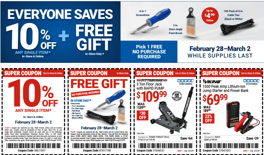 Harbor Freight Weekend Sale Feb 28 – Mar 02, 2025