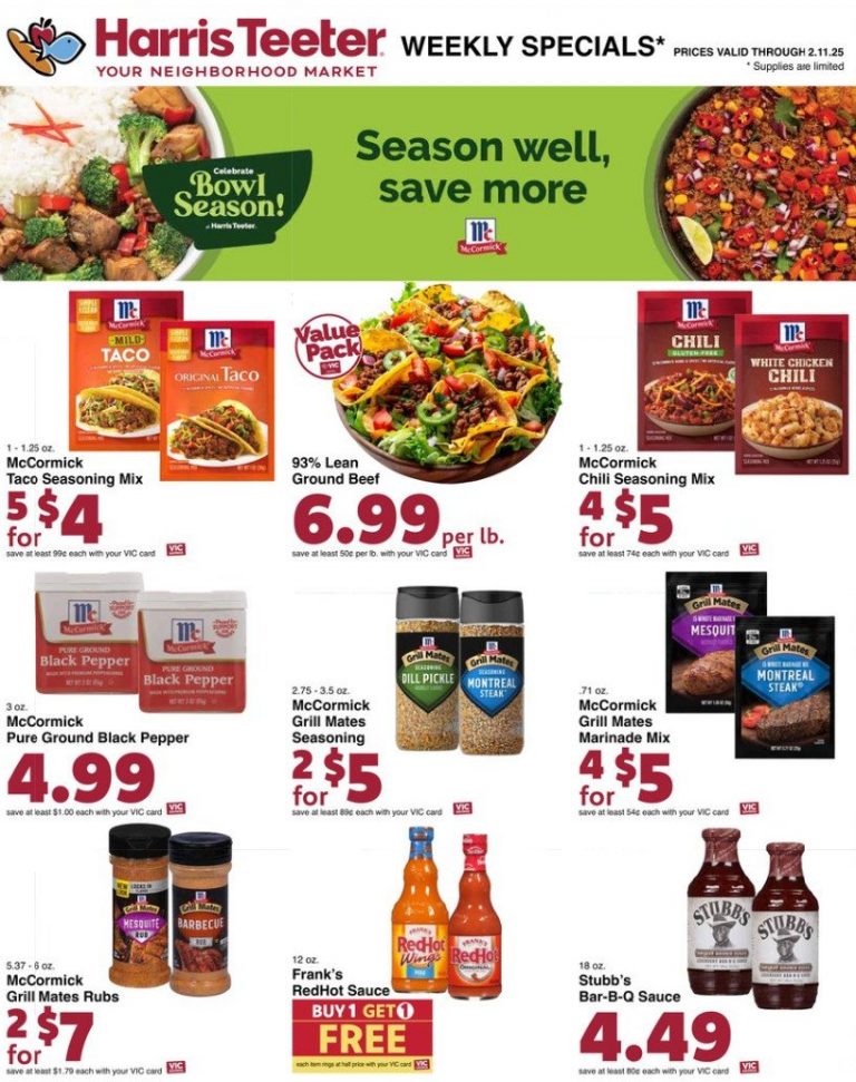 Harris Teeter Weekly Ad Feb 05 – Feb 11, 2025 (Valentine's Day Promotion Included)