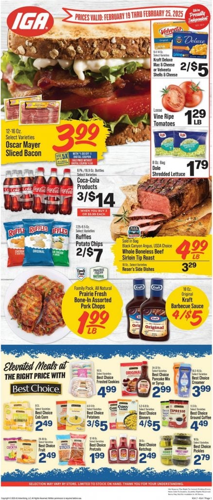 IGA Weekly Ad Feb 19 – Feb 25, 2025