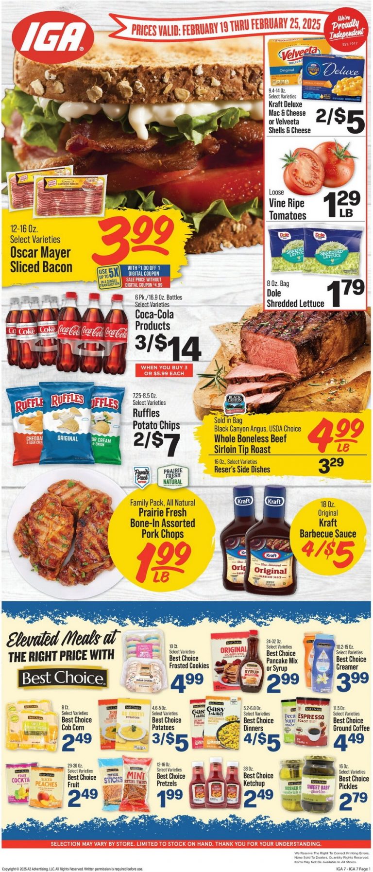 IGA Weekly Ad Feb 19 – Feb 25, 2025
