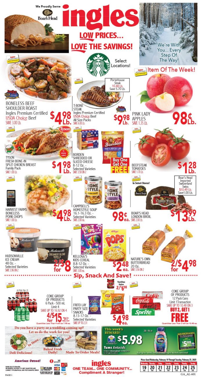 Ingles Weekly Ad Feb 19 – Feb 25, 2025