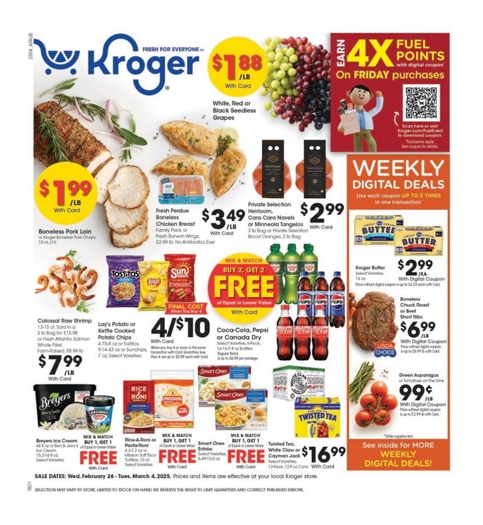 Kroger Weekly Ad Feb 26 – Mar 04, 2025 (Easter Promotion Included)