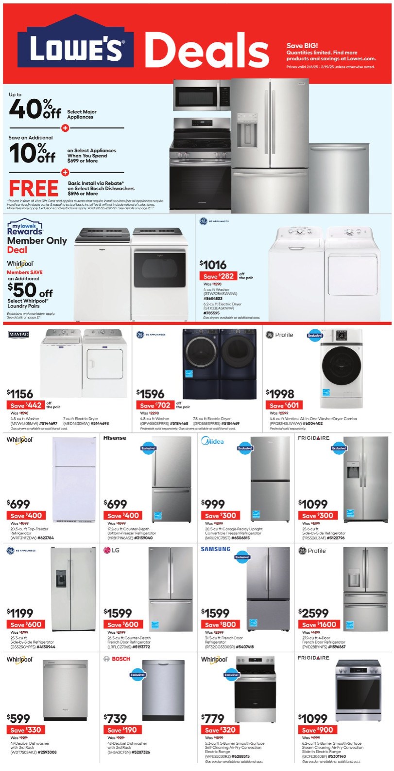 Lowe's Weekly Ad Feb 06 – Feb 19, 2025
