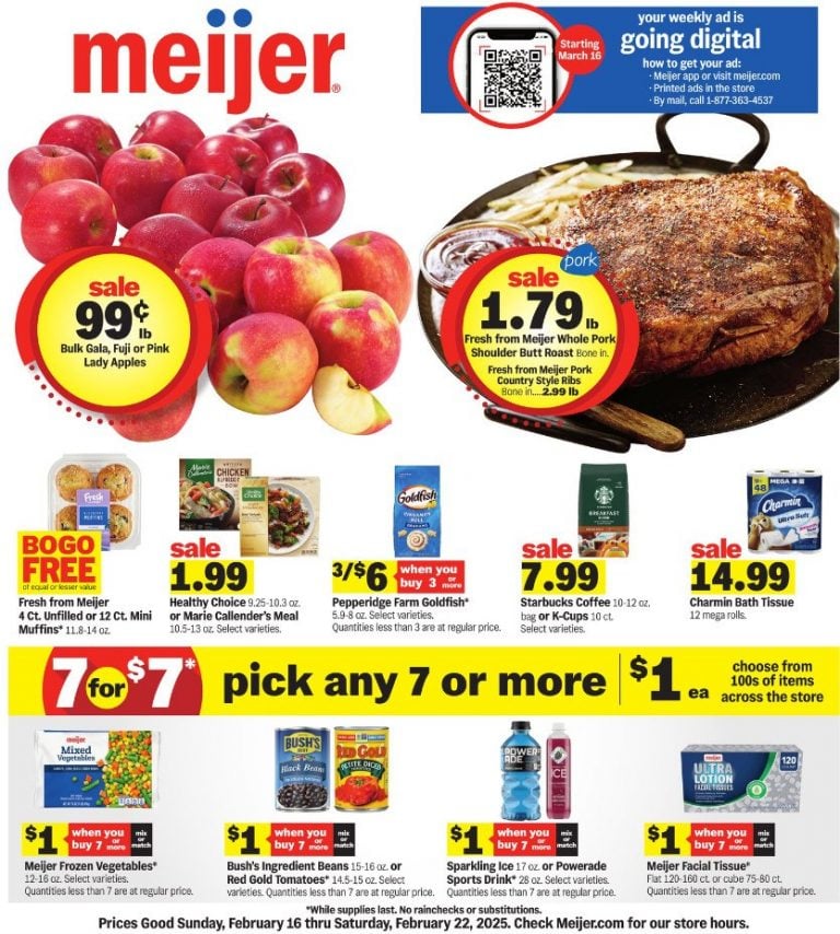 Meijer Weekly Ad Feb 16 – Feb 22, 2025