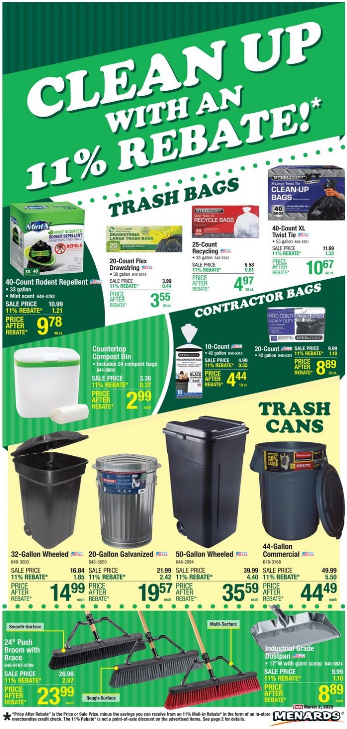Menards Home Essentials Ad Feb 16 – Mar 02, 2025