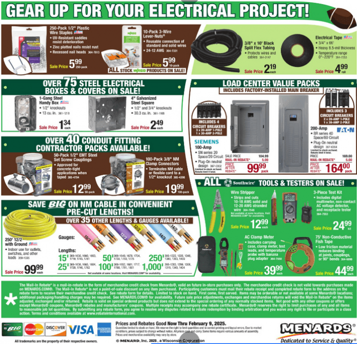 Menards Weekly Ad Jan 30 – Feb 09, 2025