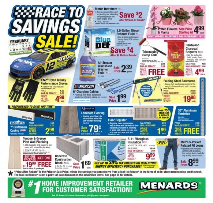 Menards Weekly Ad Feb 06 – Feb 15, 2025 (Valentine's Day Promotion ...