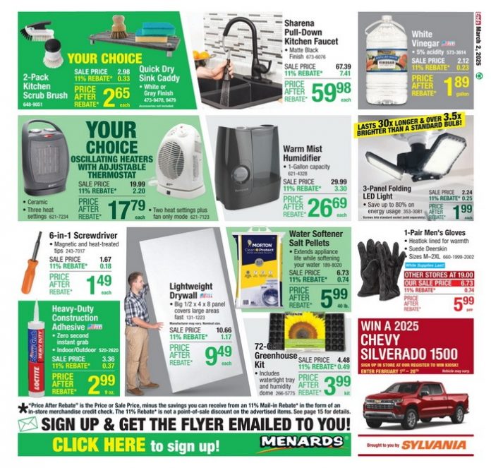 Menards Weekly Ad Feb 16 – Mar 02, 2025