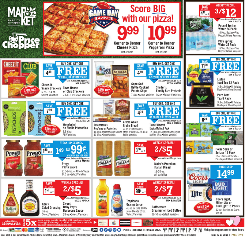 Price Chopper Weekly Ad Feb 02 – Feb 08, 2025 (Valentine's Day Promotion Included)