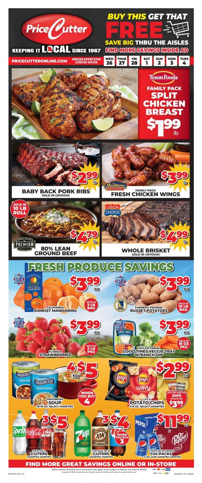 Price Cutter Weekly Ad Feb 26 – Mar 04, 2025