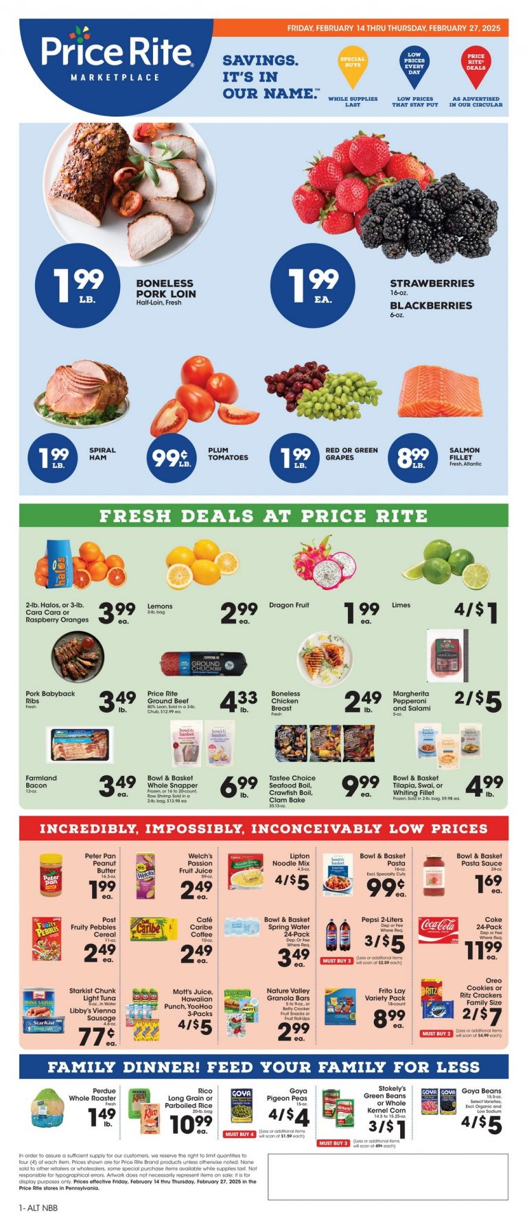 Price Rite Weekly Ad Feb 14 – Feb 27, 2025