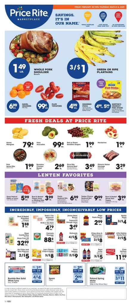 Price Rite Weekly Ad Feb 28 – Mar 06, 2025