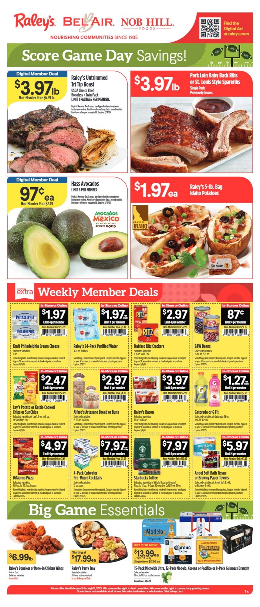 Raley's Weekly Ad Feb 05 – Feb 11, 2025