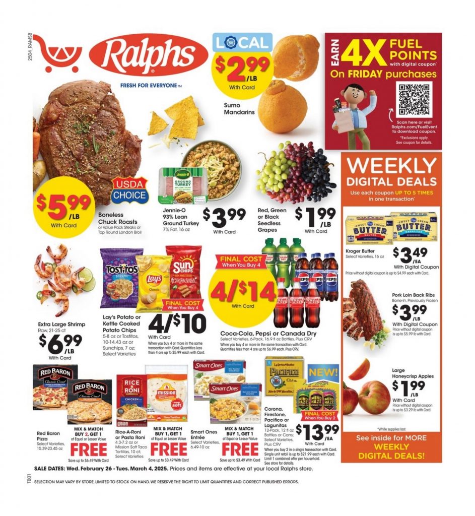 Ralphs Weekly Ad Feb 26 – Mar 04, 2025