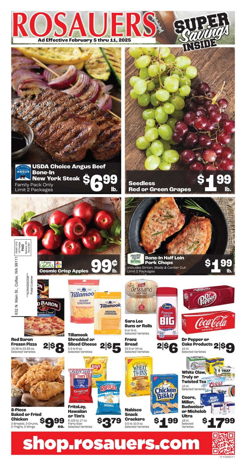 Rosauers Weekly Ad Feb 05 – Feb 11, 2025 (Valentine's Day Promotion Included)