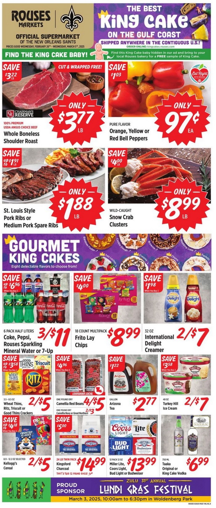 Rouses Weekly Ad Feb 26 – Mar 05, 2025 (Easter Promotion Included)