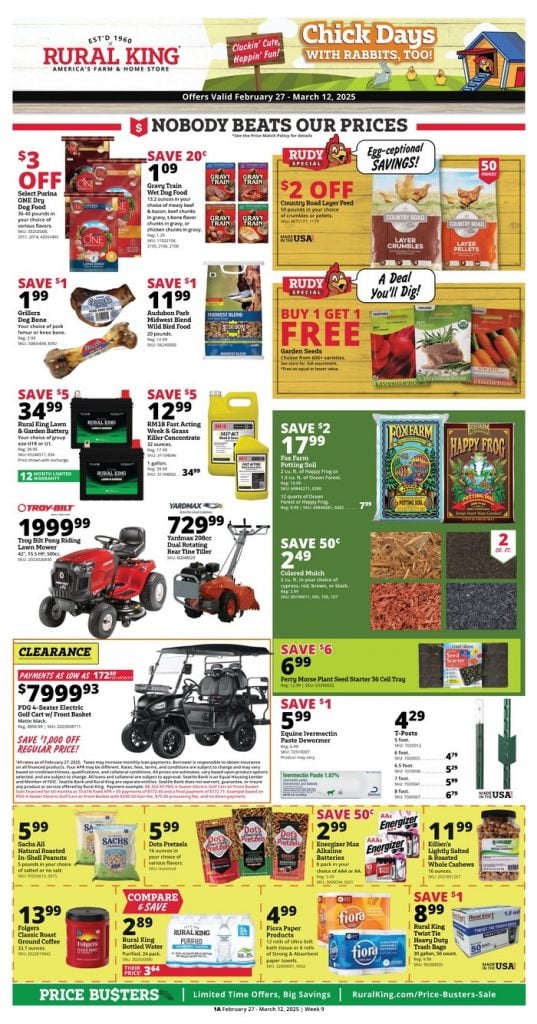 Rural King Weekly Ad Feb 27 – Mar 12, 2025