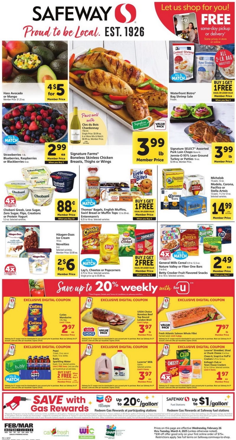 Safeway Weekly Ad Feb 26 – Mar 04, 2025