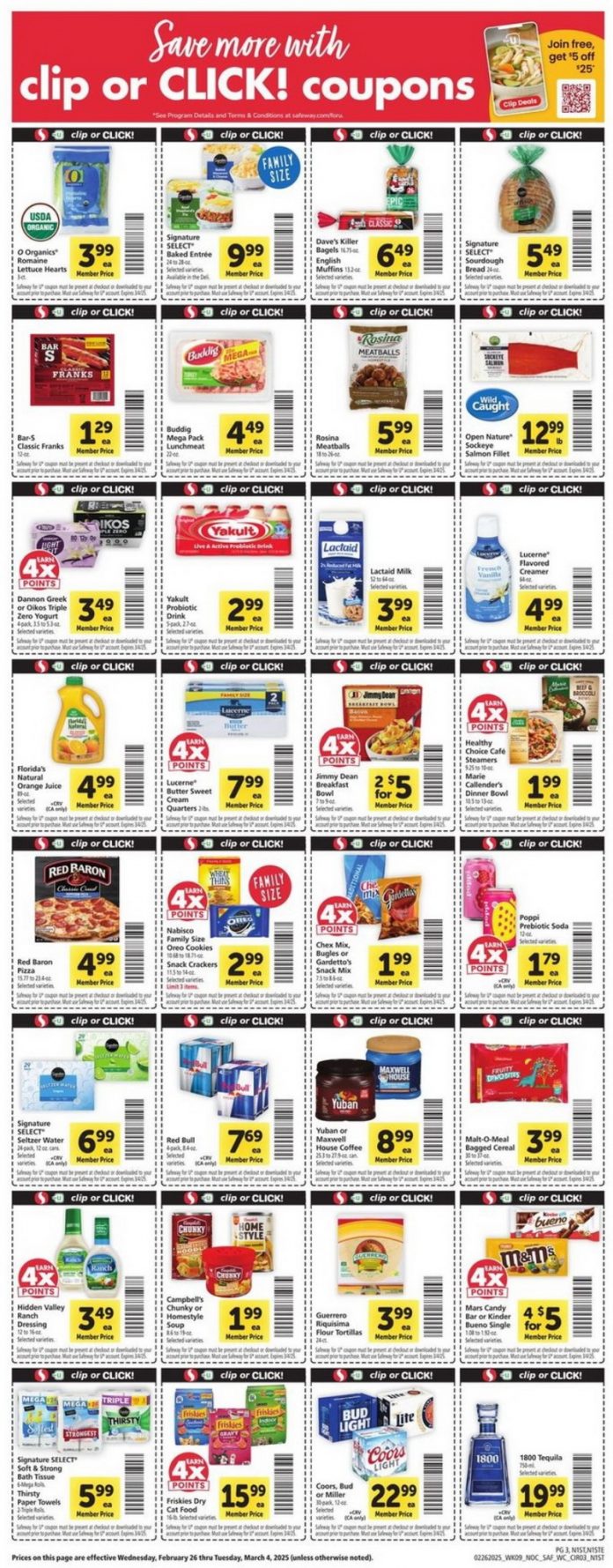 Safeway Weekly Ad Feb 26 – Mar 04, 2025