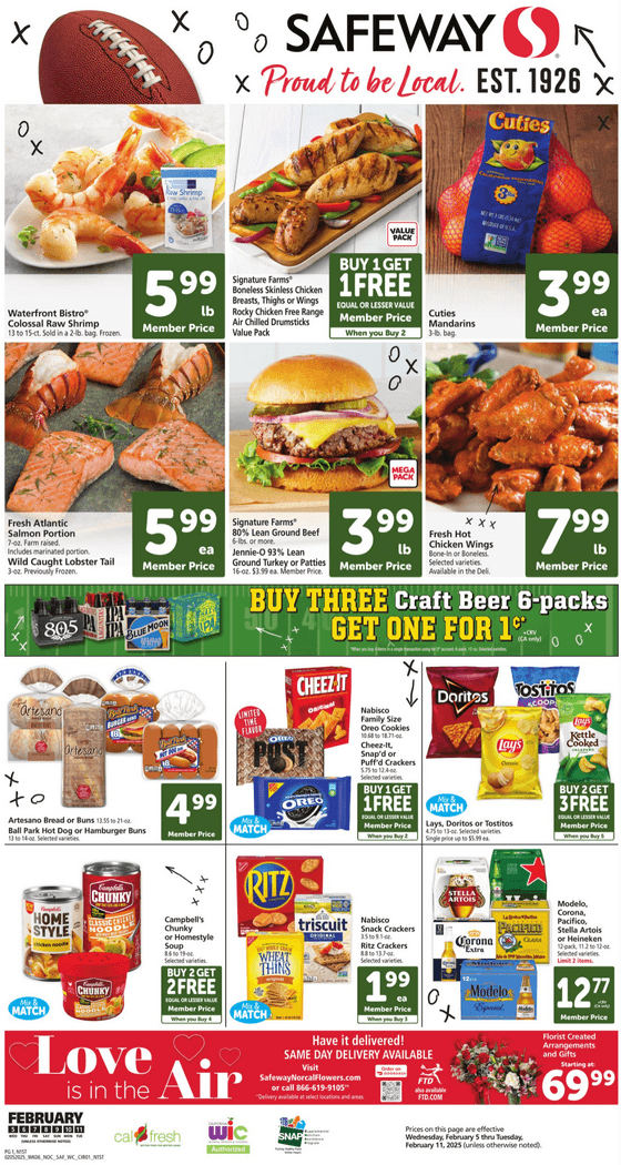 Safeway Weekly Ad Feb 05 – Feb 11, 2025 (Valentine's Day Promotion ...