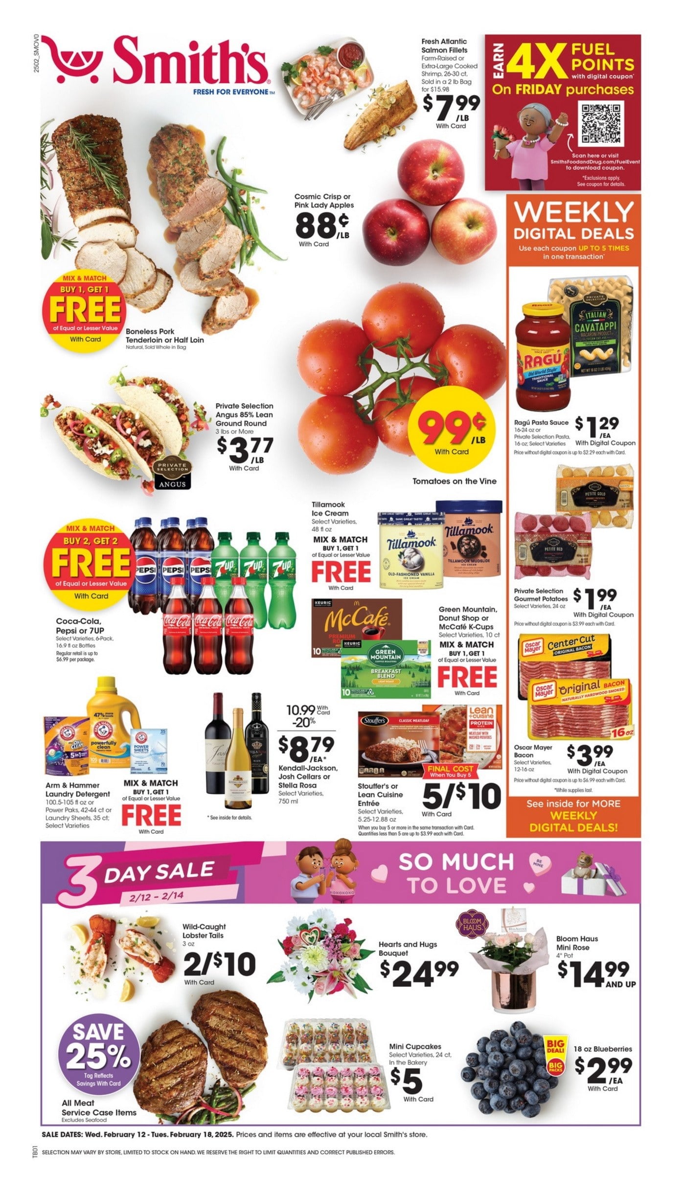 Smith's Food and Drug Weekly Ad Feb 12 – Feb 18, 2025 (Valentine's Day ...