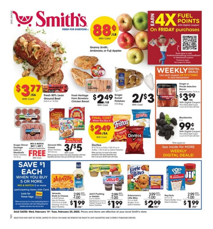 Smith's Food and Drug Weekly Ad Feb 19 – Feb 25, 2025