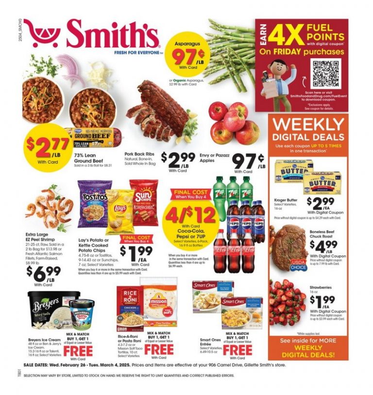 Smith's Food and Drug Weekly Ad Feb 26 – Mar 04, 2025 (Easter Day ...