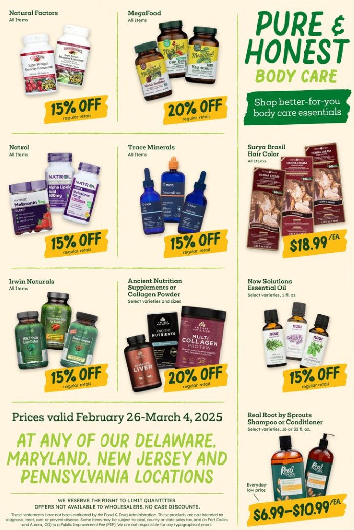 Sprouts Weekly Ad Feb 26 – Mar 04, 2025