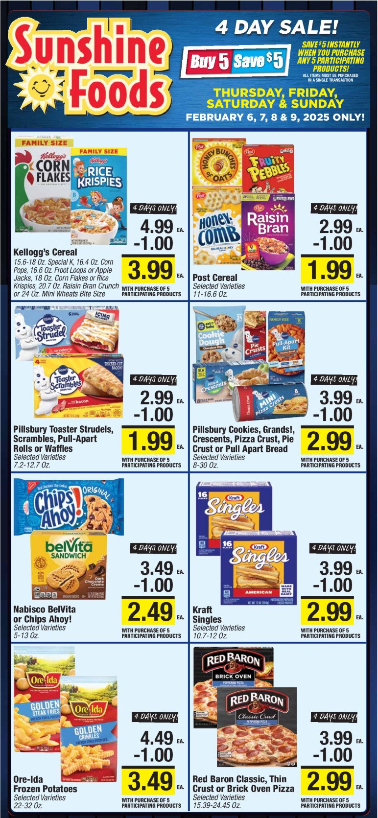 Sunshine Foods Weekly Ad Feb 05 – Feb 11, 2025