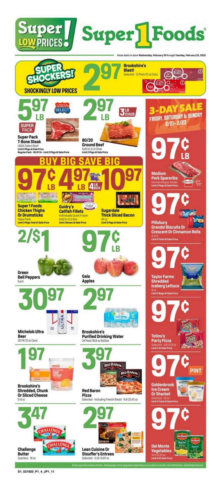 Super 1 Foods Weekly Ad Feb 19 – Feb 25, 2025