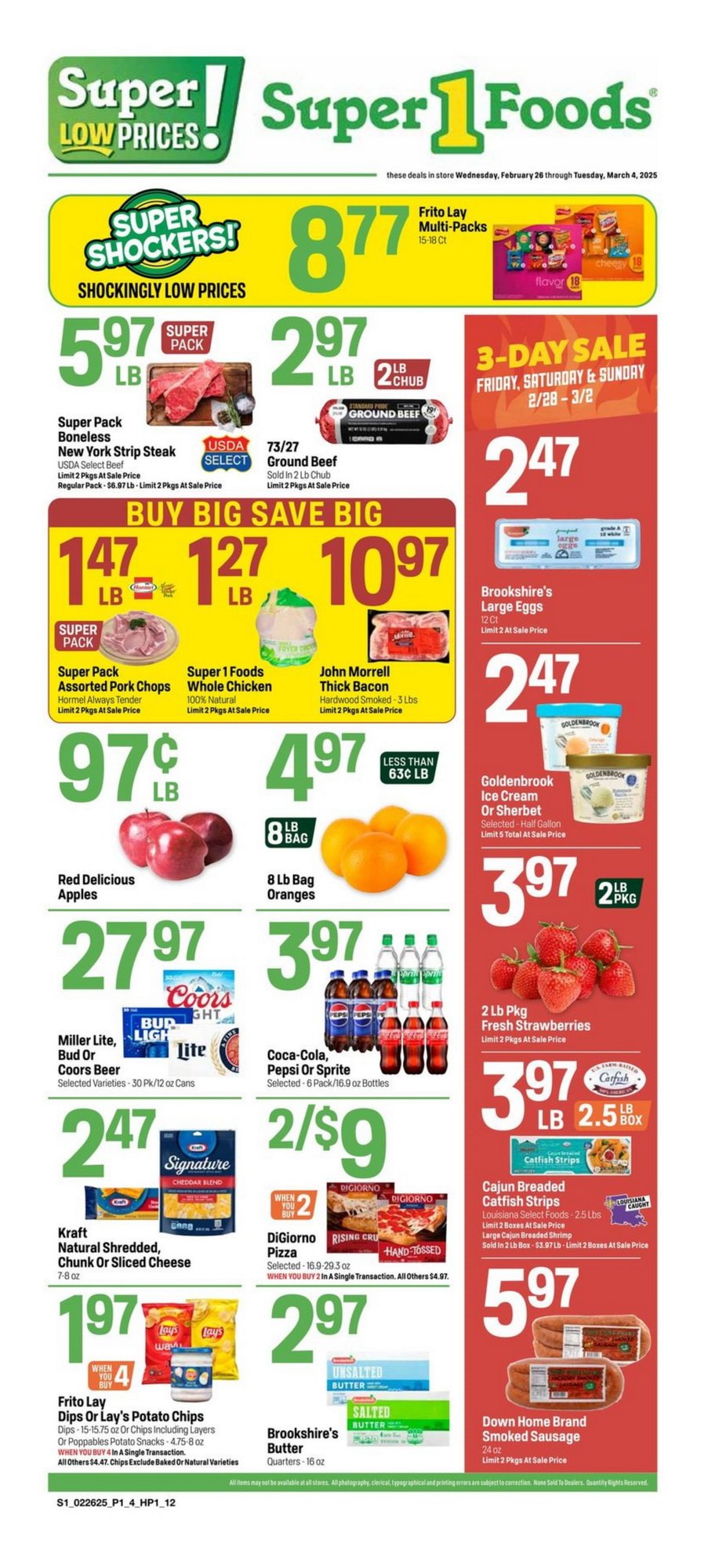 Super 1 Foods Weekly Ad Feb 26 – Mar 04, 2025