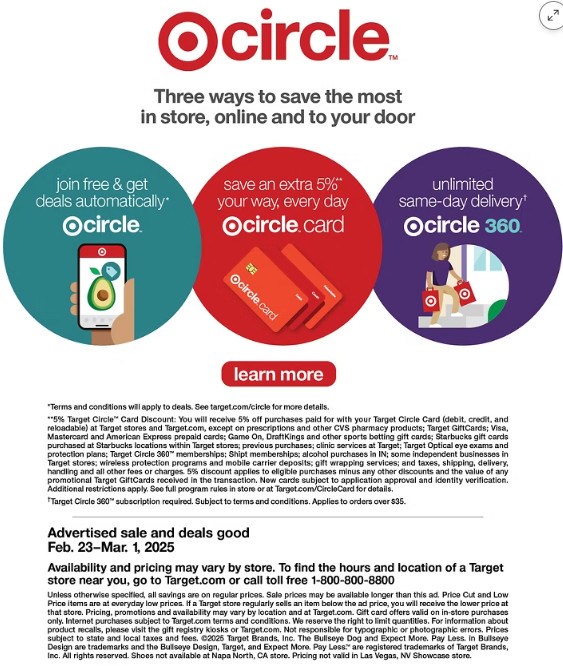 Target Weekly Ad Feb 23 – Mar 01, 2025