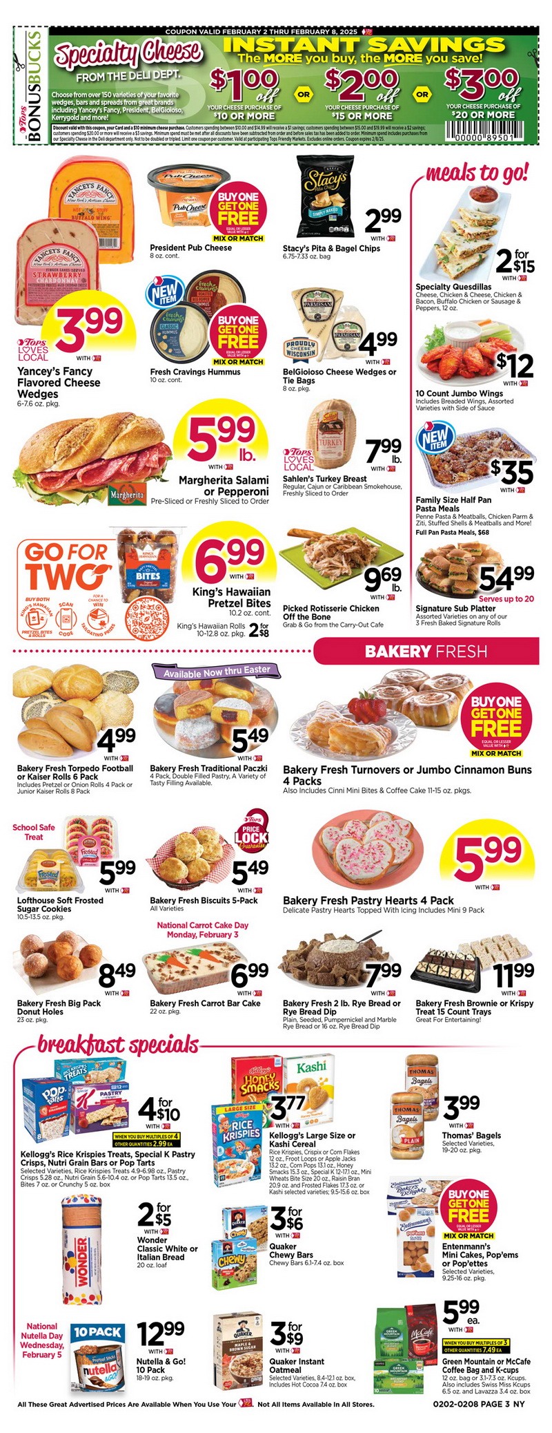 Tops Weekly Ad Feb 02 – Feb 08, 2025 (Valentine's Day Promotion Included)