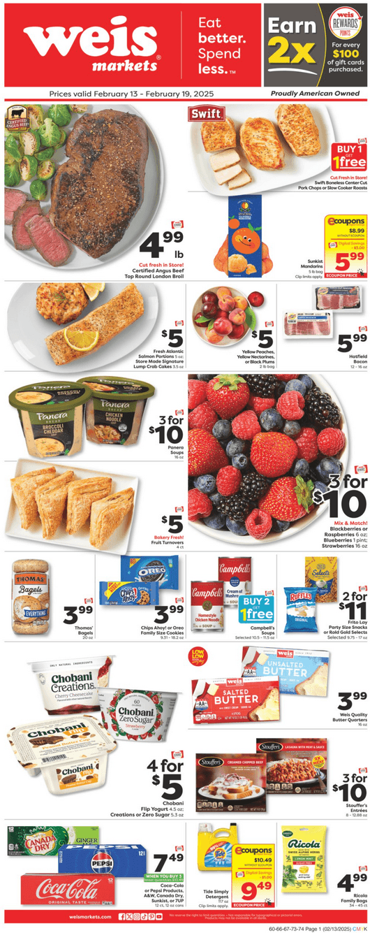 Weis Markets Weekly Ad Feb 13 – Feb 19, 2025 (Valentine's Day Promotion ...