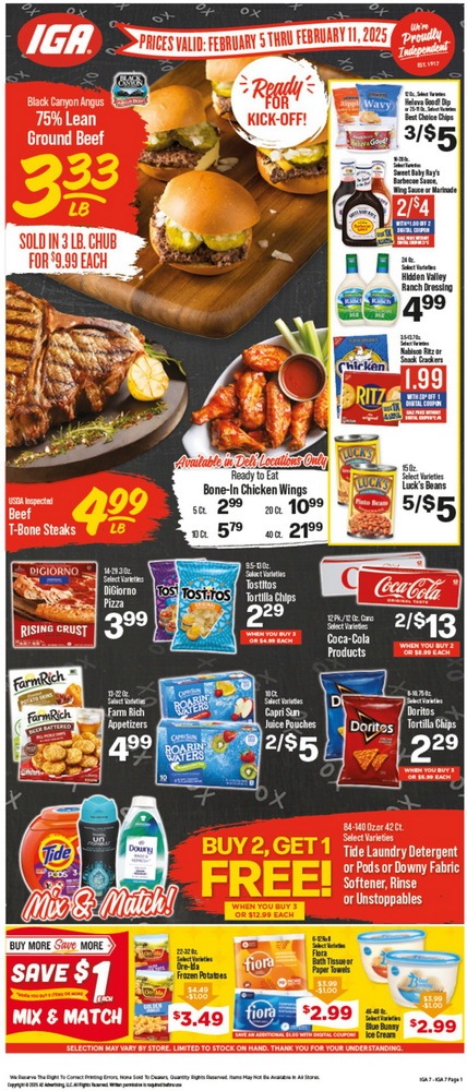 IGA Weekly Ad Feb 05 – Feb 11, 2025 (Valentine's Day Promotion Included)