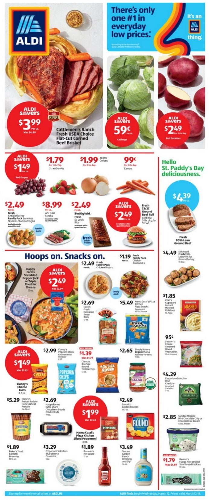 ALDI Weekly Ad Mar 12 – Mar 18, 2025 (St. Patrick's Day Promotion Included)