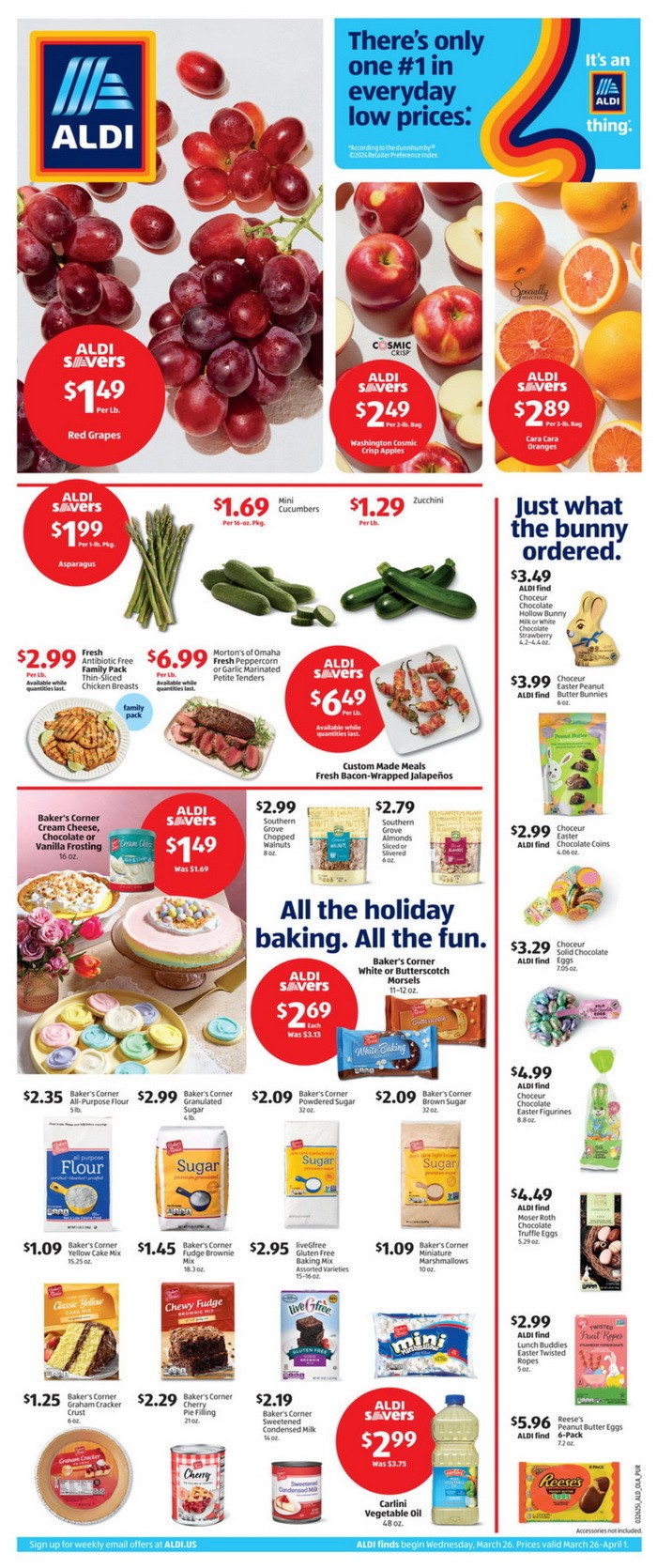 ALDI Weekly Ad Mar 26 – Apr 01, 2025 (Easter Promotion Included)