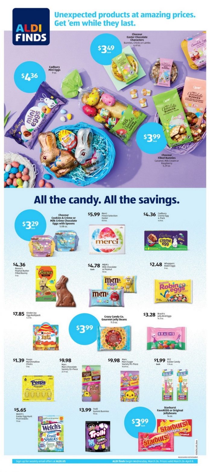 ALDI Weekly Ad Mar 26 – Apr 01, 2025 (Easter Promotion Included)