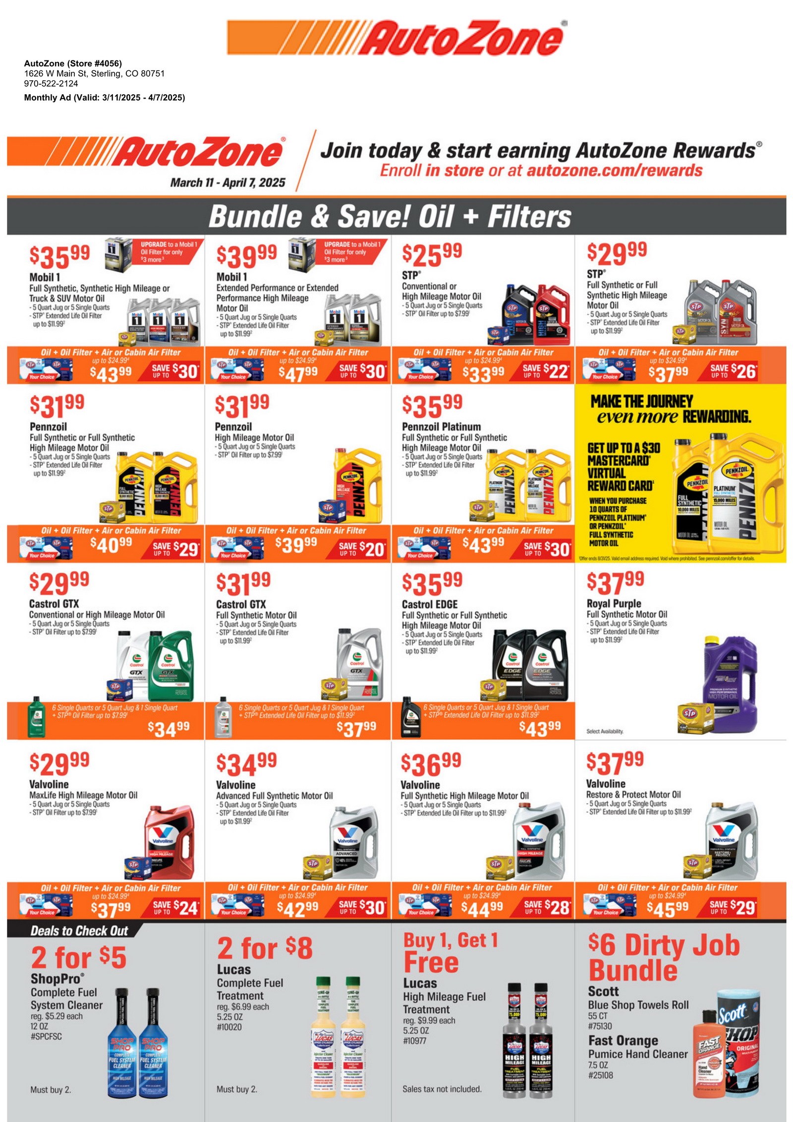 AutoZone Monthly Ad Mar 11 – Apr 07, 2025