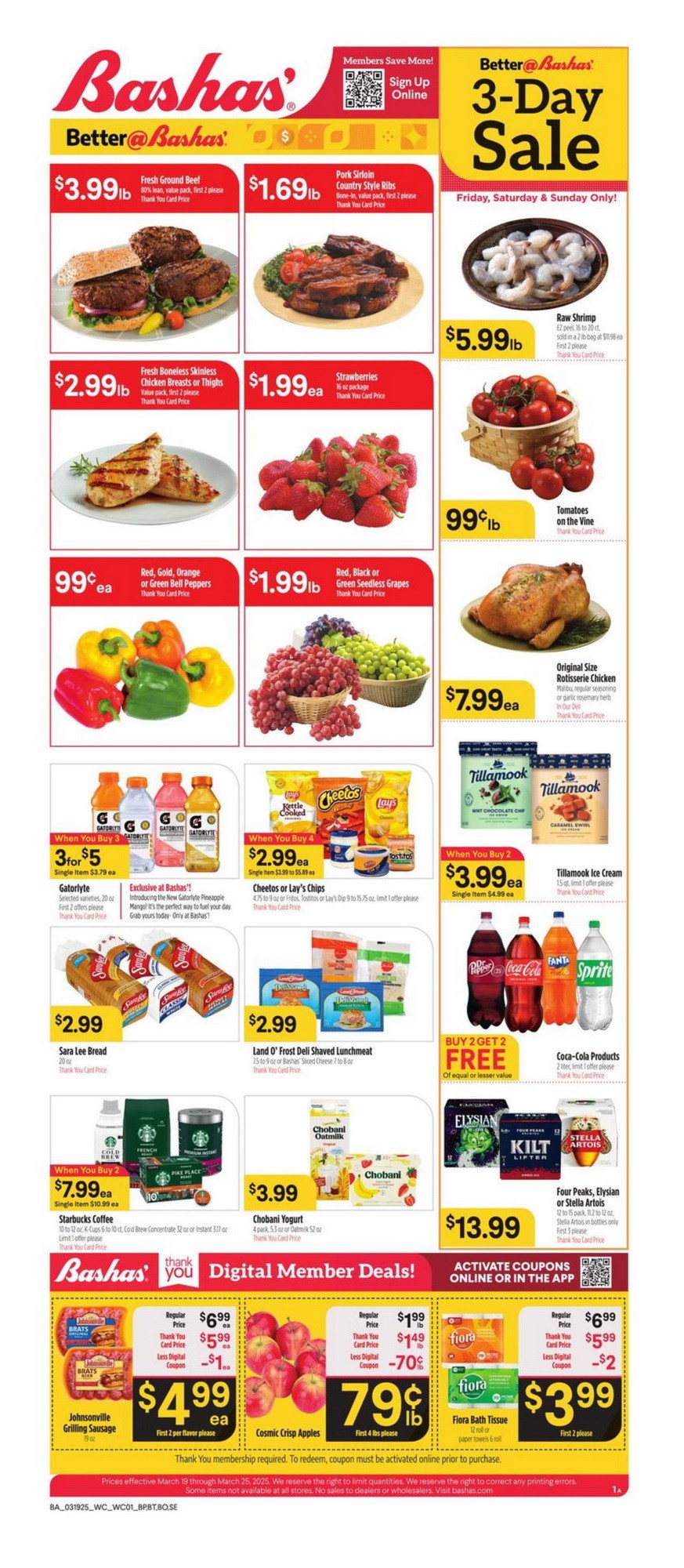 Bashas Weekly Ad Mar 19 – Mar 25, 2025