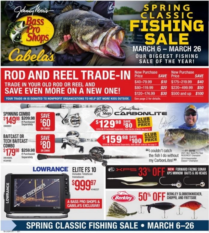 Bass Pro Shops Spring Classic Fishing Sale Mar 06 – Mar 26, 2025