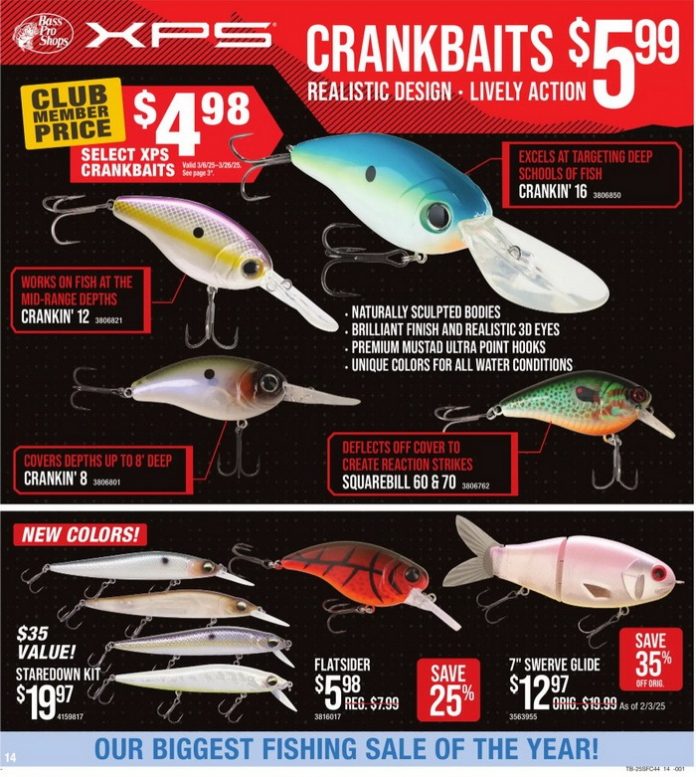 Bass Pro Shops Spring Classic Fishing Sale Mar 06 – Mar 26, 2025
