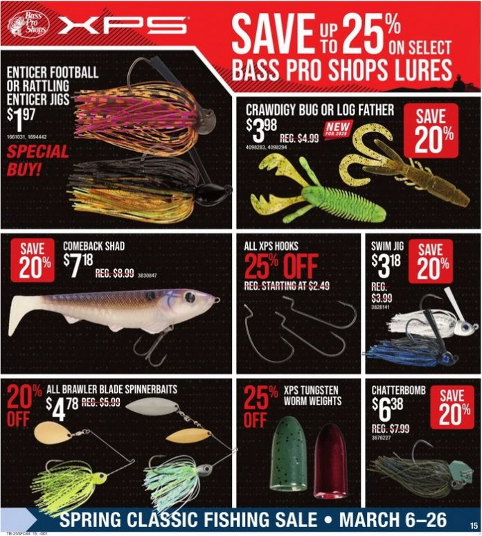 Bass Pro Shops Spring Classic Fishing Sale Mar 06 – Mar 26, 2025