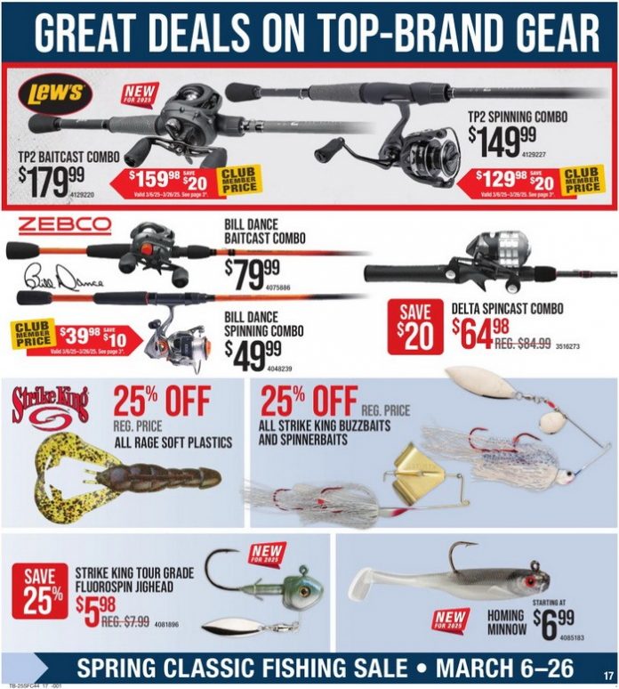 Bass Pro Shops Spring Classic Fishing Sale Mar 06 – Mar 26, 2025