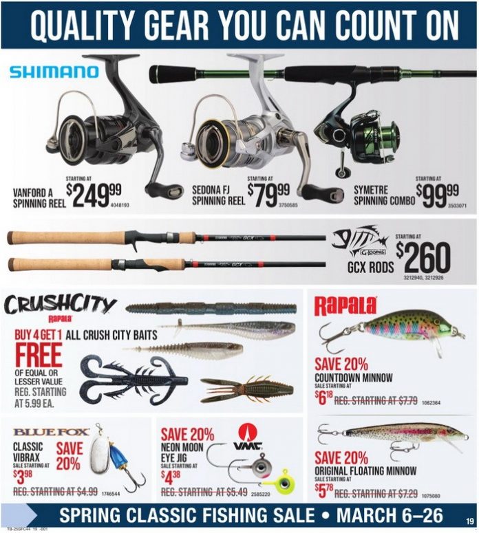 Bass Pro Shops Spring Classic Fishing Sale Mar 06 – Mar 26, 2025